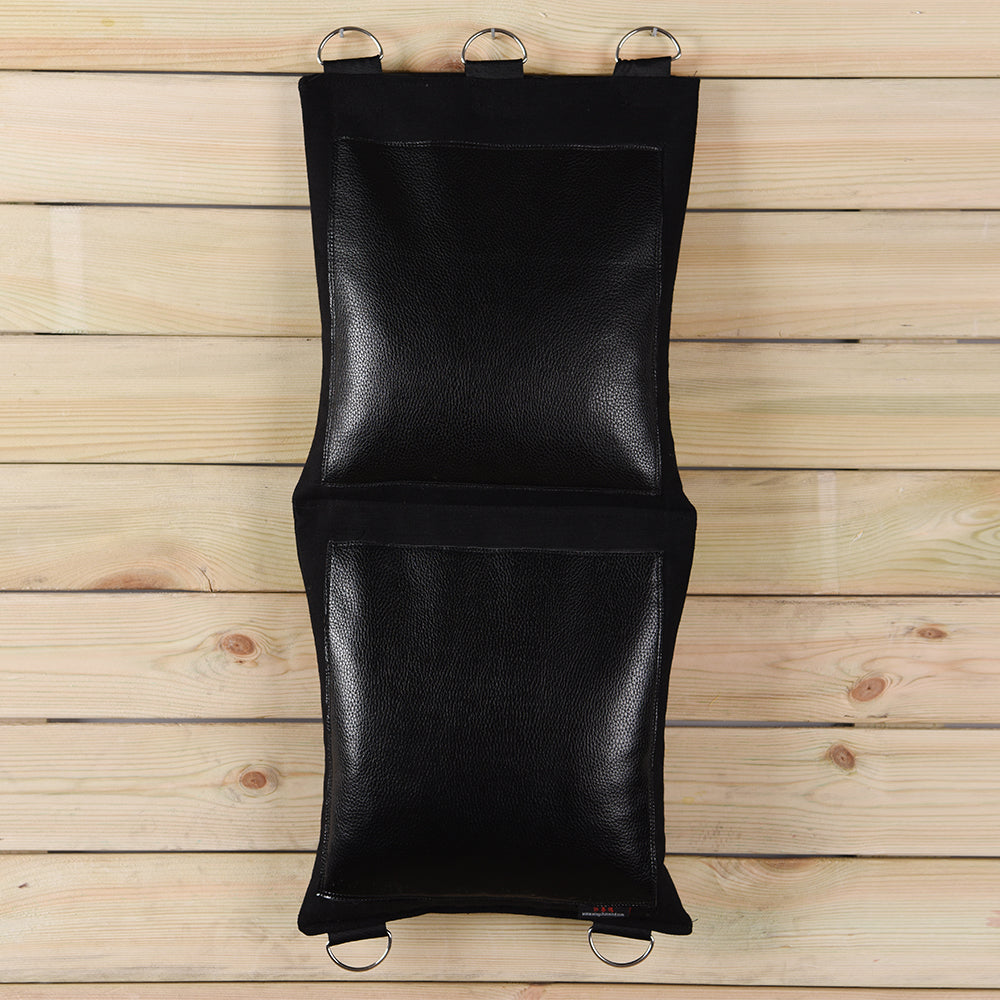 Wing Chun Nylon Wall Striking Bag W/ Leather Wing Chun Kung Fu Sand Wa